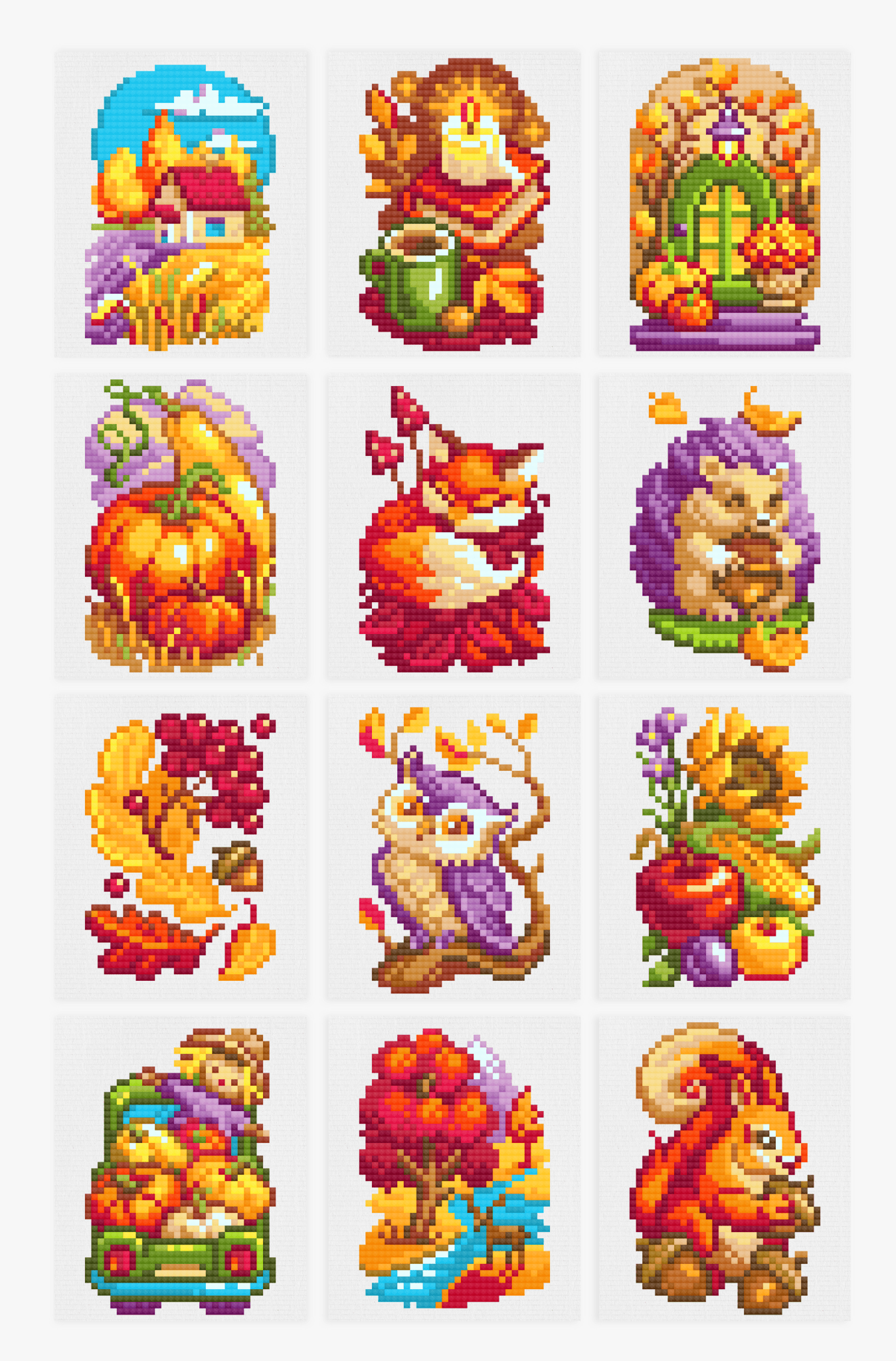 Autumn Set No. 1 | Diamond Painting Mini Kit