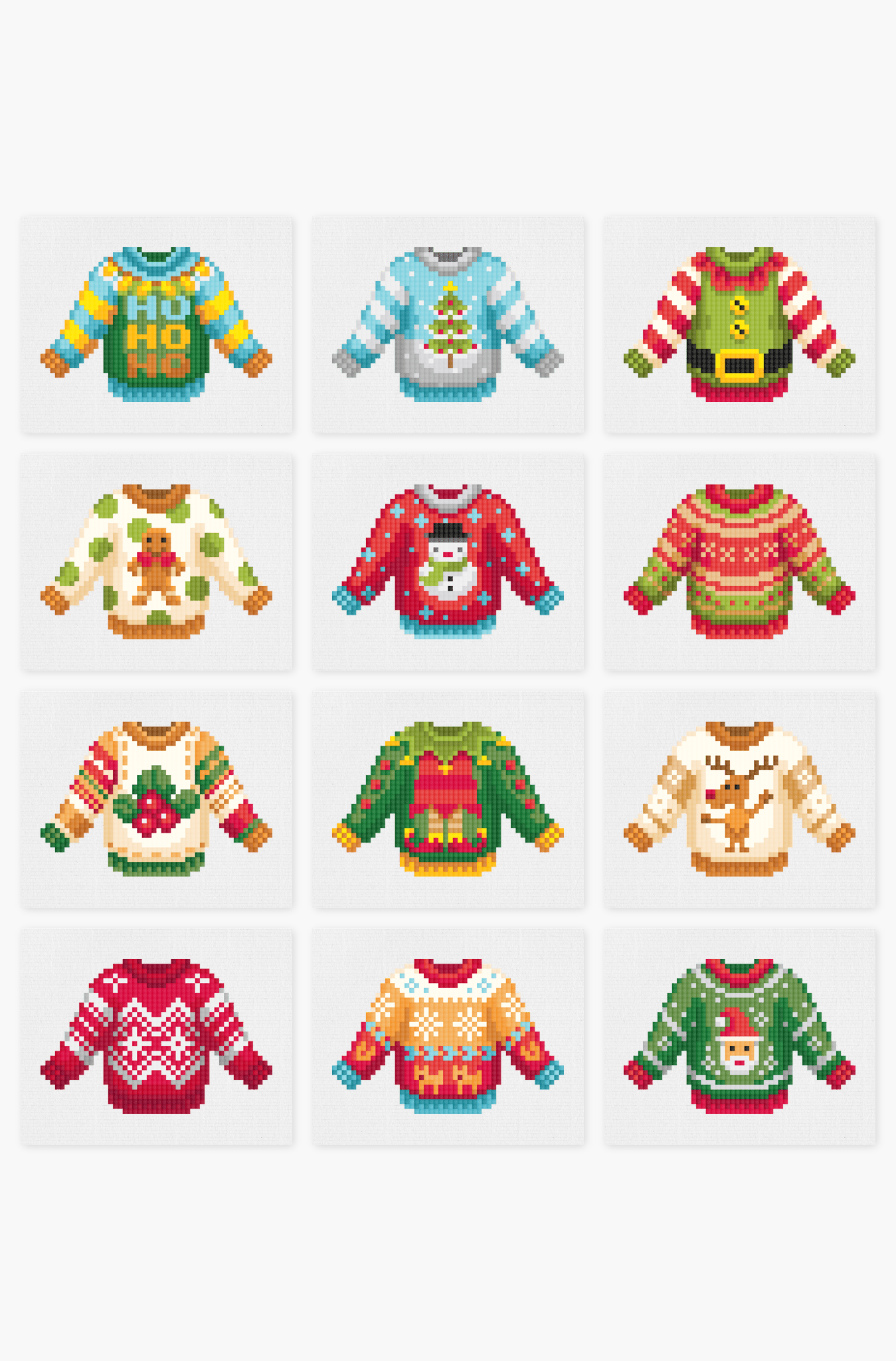 Ugly Christmas Sweater Set | Diamond Painting Mini Kit