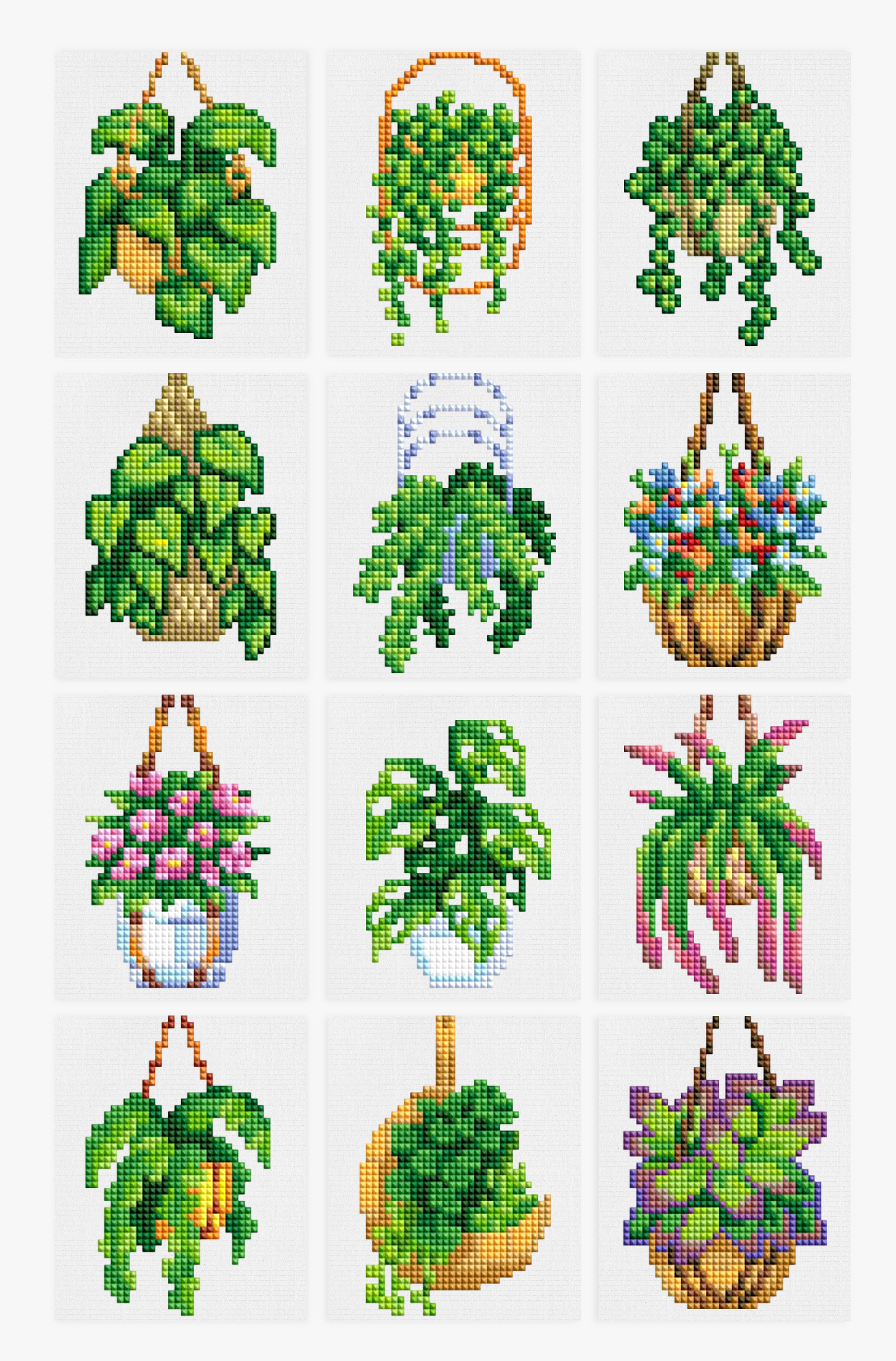 Houseplants Set No. 1 | Diamond Painting Mini Kit