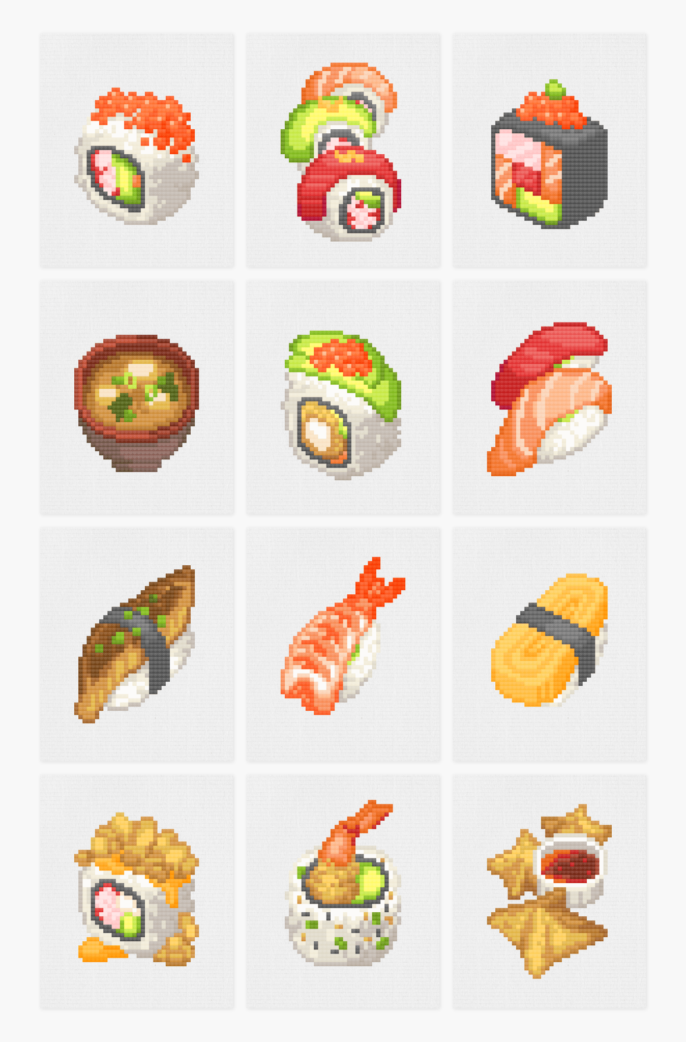 Sushi Set | Diamond Painting Mini Kit